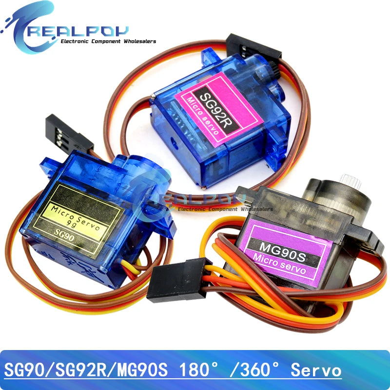 Servo Motor 伺服馬達 used for Arduino UNO (SG90 SG92R MG90S) – 淘樂採購